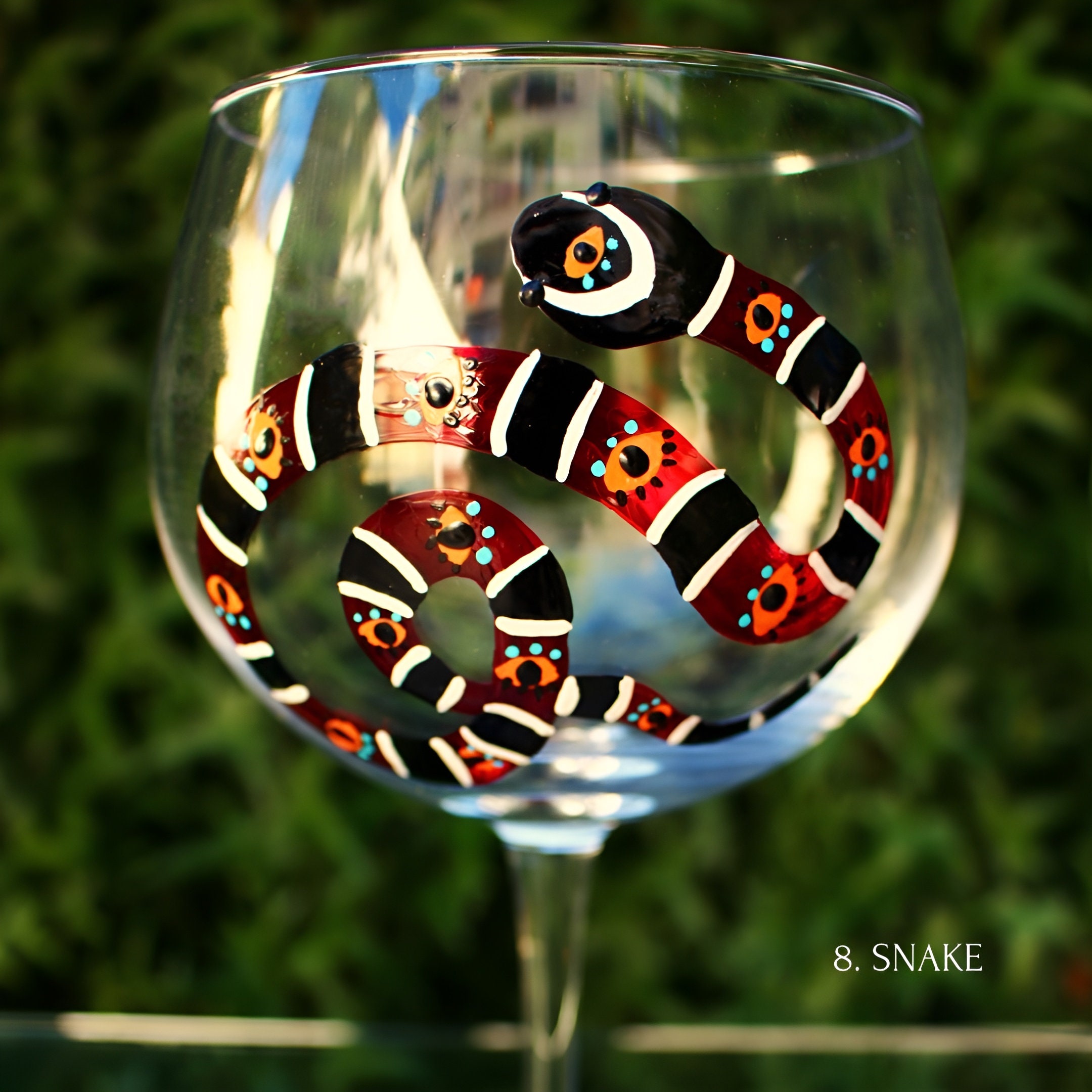 Hand-painted Tropical Gin Glasses - the Perfect Gift for Nature Lovers ...