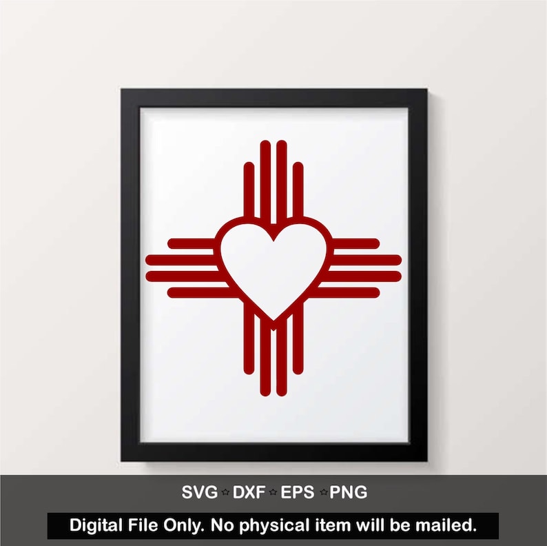 Zia Heart Svg - Etsy