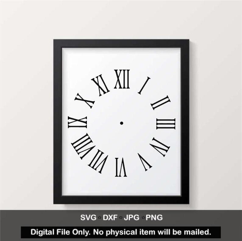 Roman Numerals Svg - Etsy