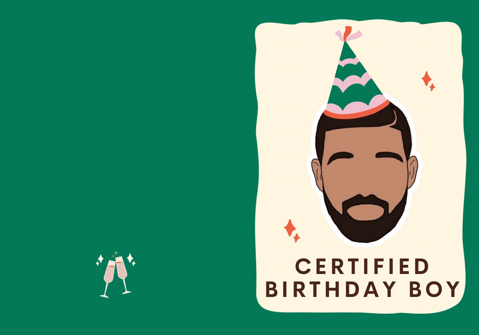 Drake Birthday Card Certified Birthday Boy - Etsy