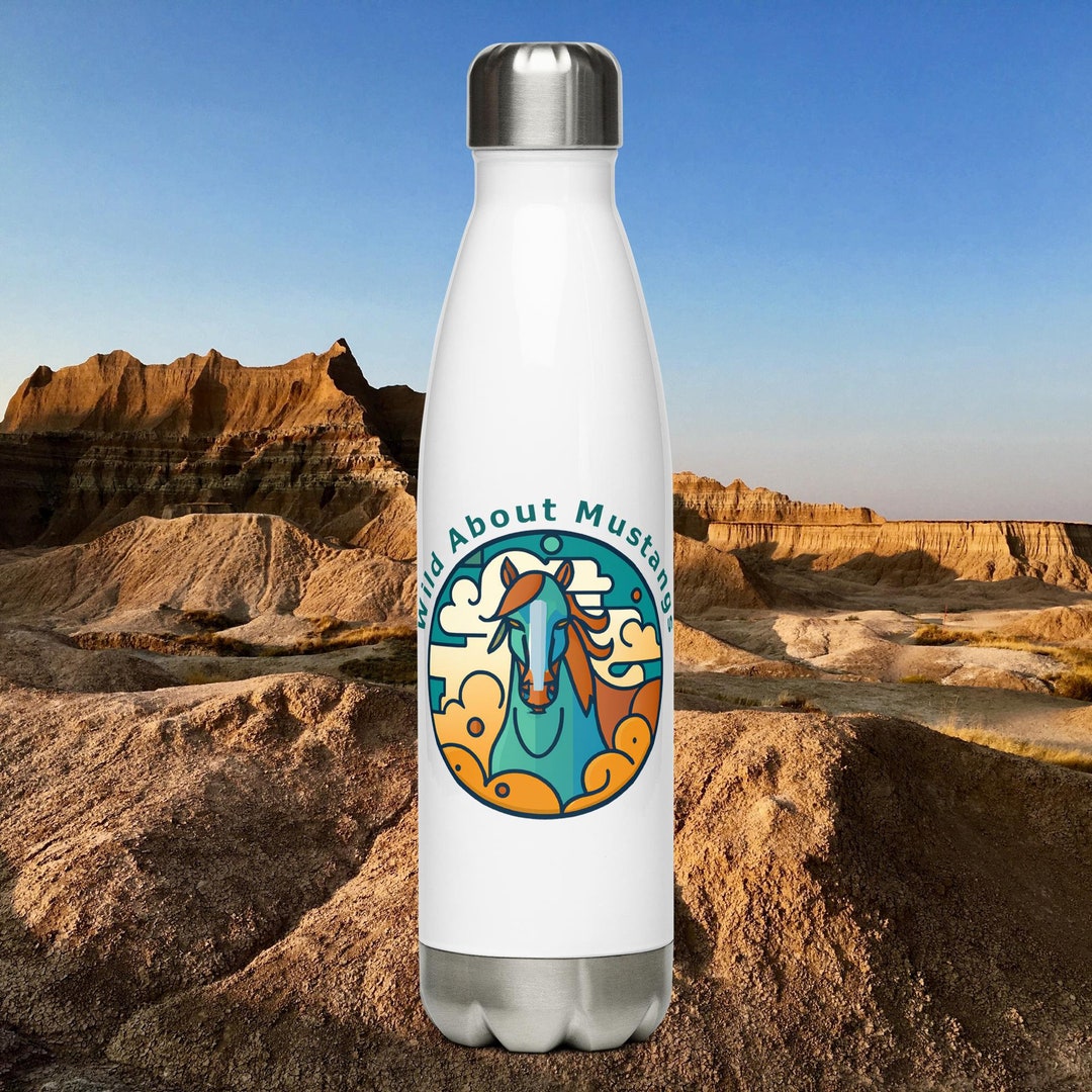 Wild About Mustangs #2 - Stainless Steel Water Bottle - Etsy