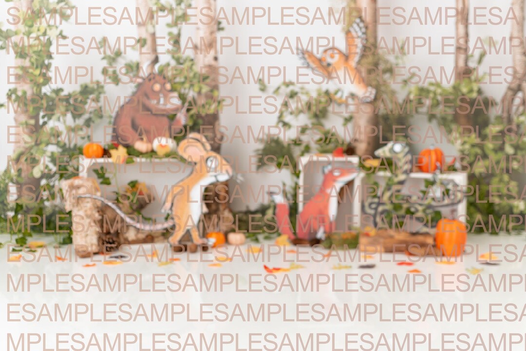 Gruffalo Cake Smash Digital Background/backdrop - Digital File Only ...