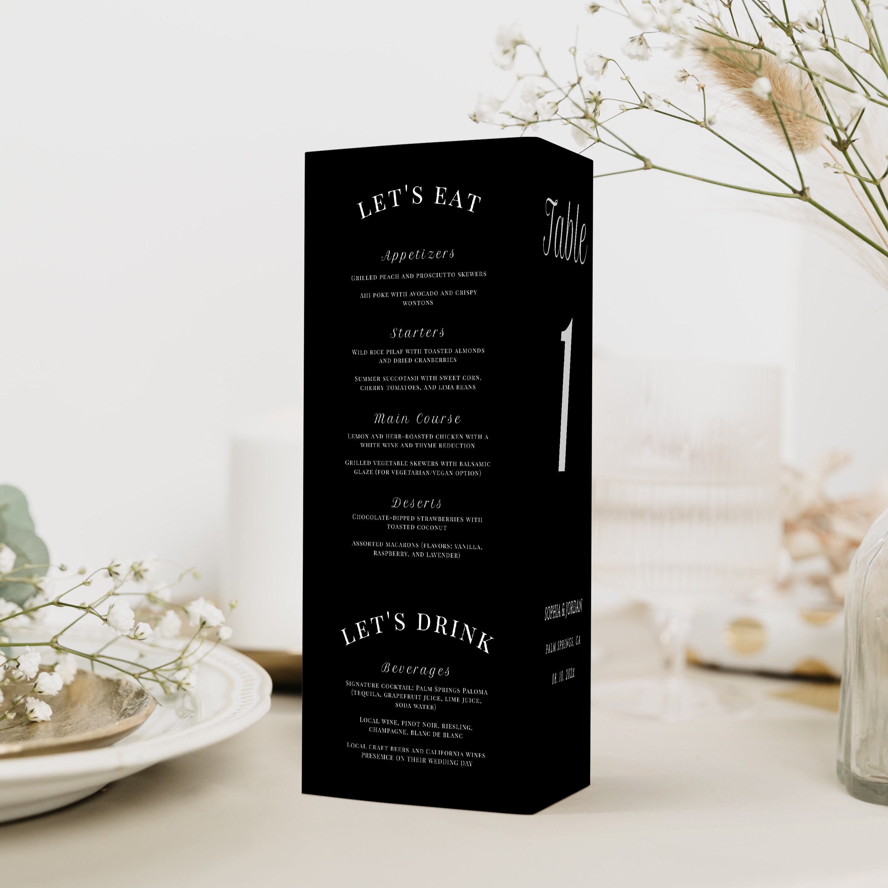 Modern Wedding Seat Trifold Template Modern Triangle Seating - Etsy