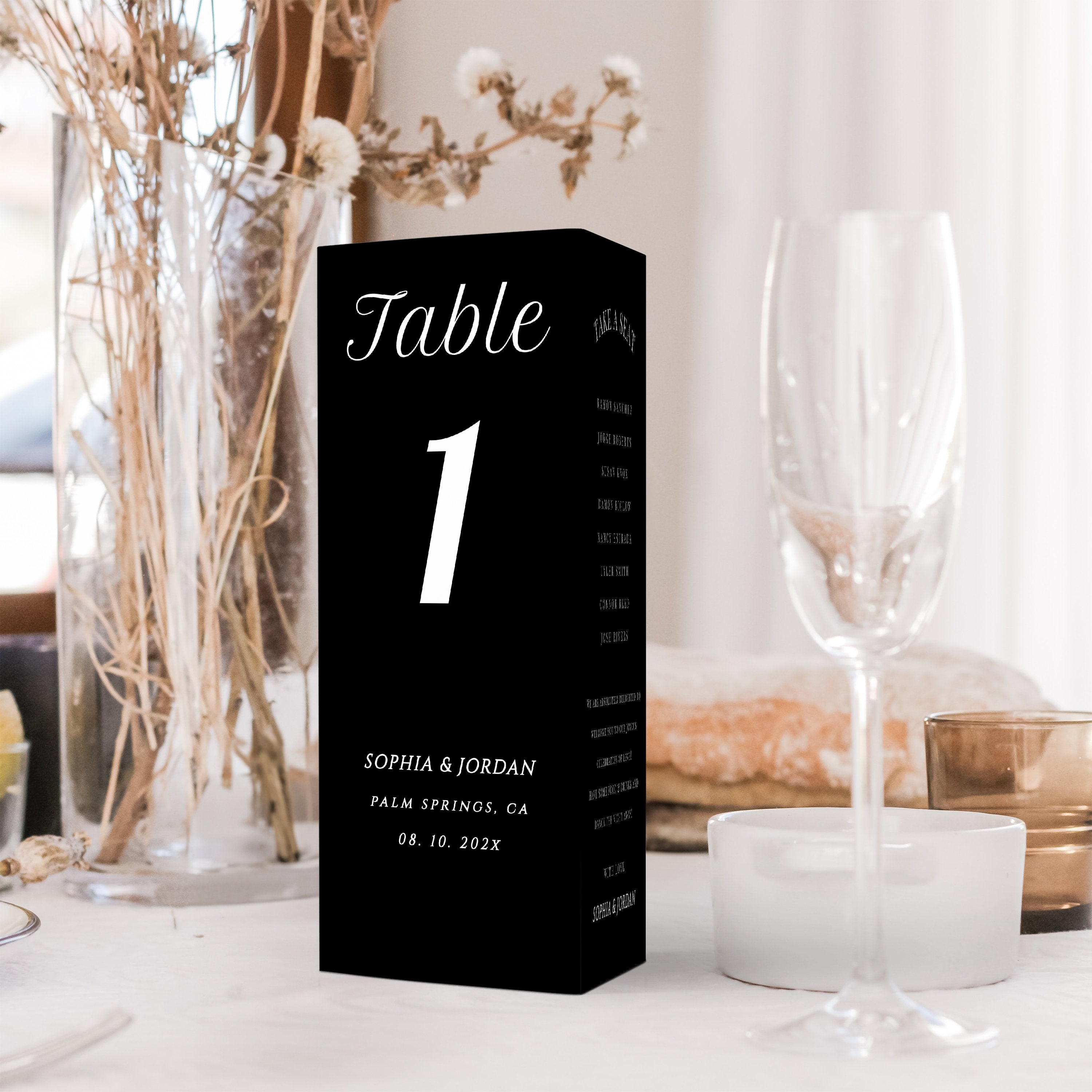 Modern Wedding Seat Trifold Template Modern Triangle Seating - Etsy