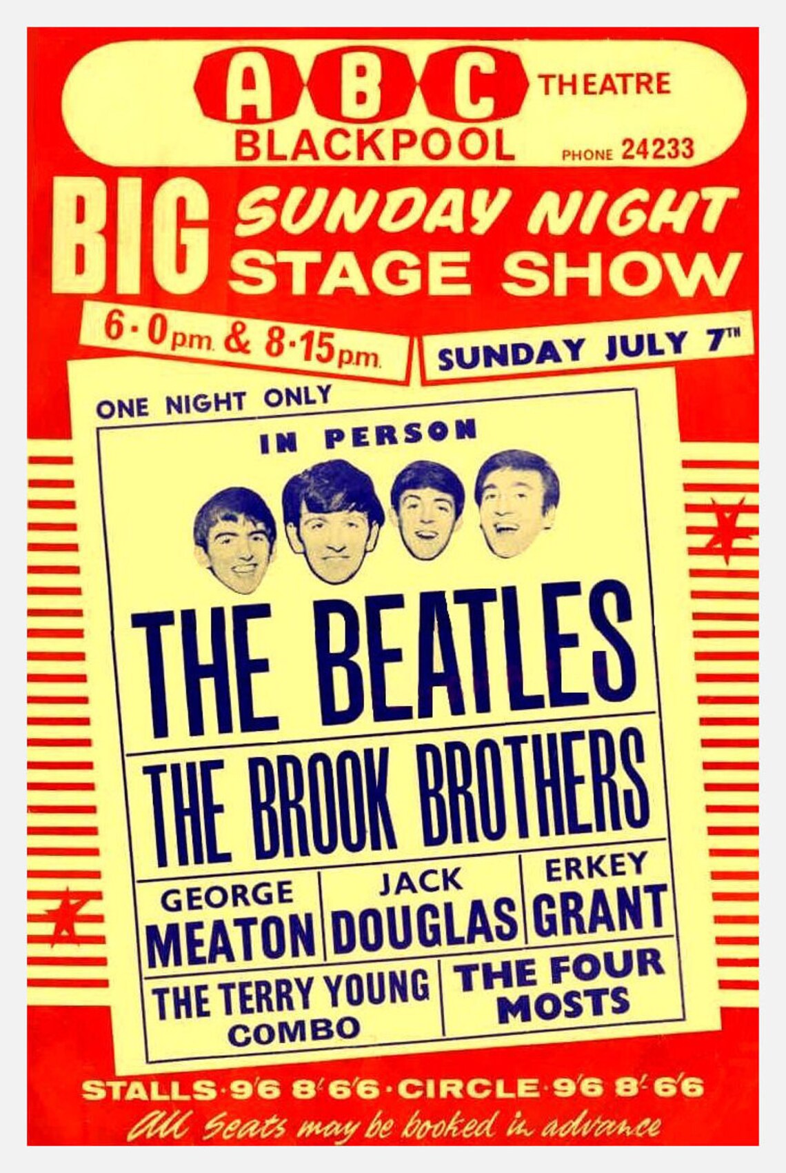 The Beatles - ABC Blackpool - Etsy