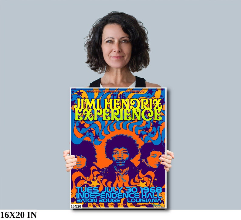 Jimi Hendrix July 30, 1968 - Etsy