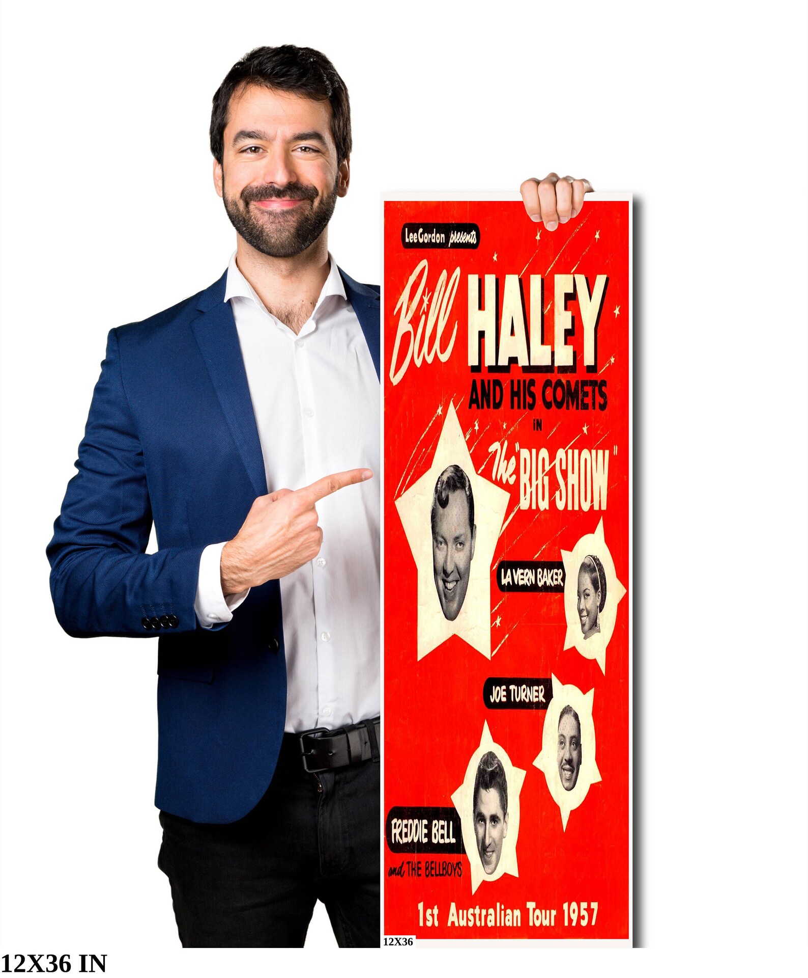 Bill Haley 1957 Tour Poster - Etsy