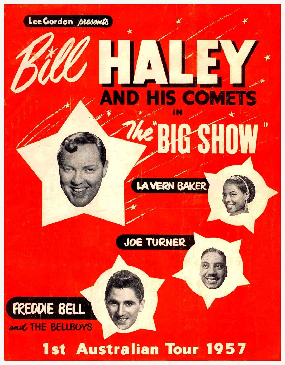 Bill Haley 1957 Tour Poster - Etsy