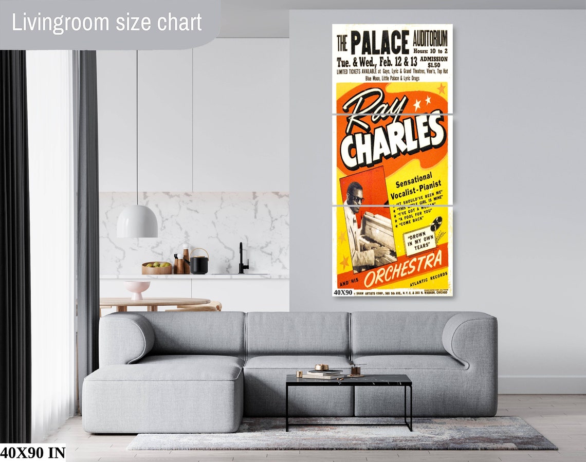 Ray Charles the Palace Auditorium - Etsy