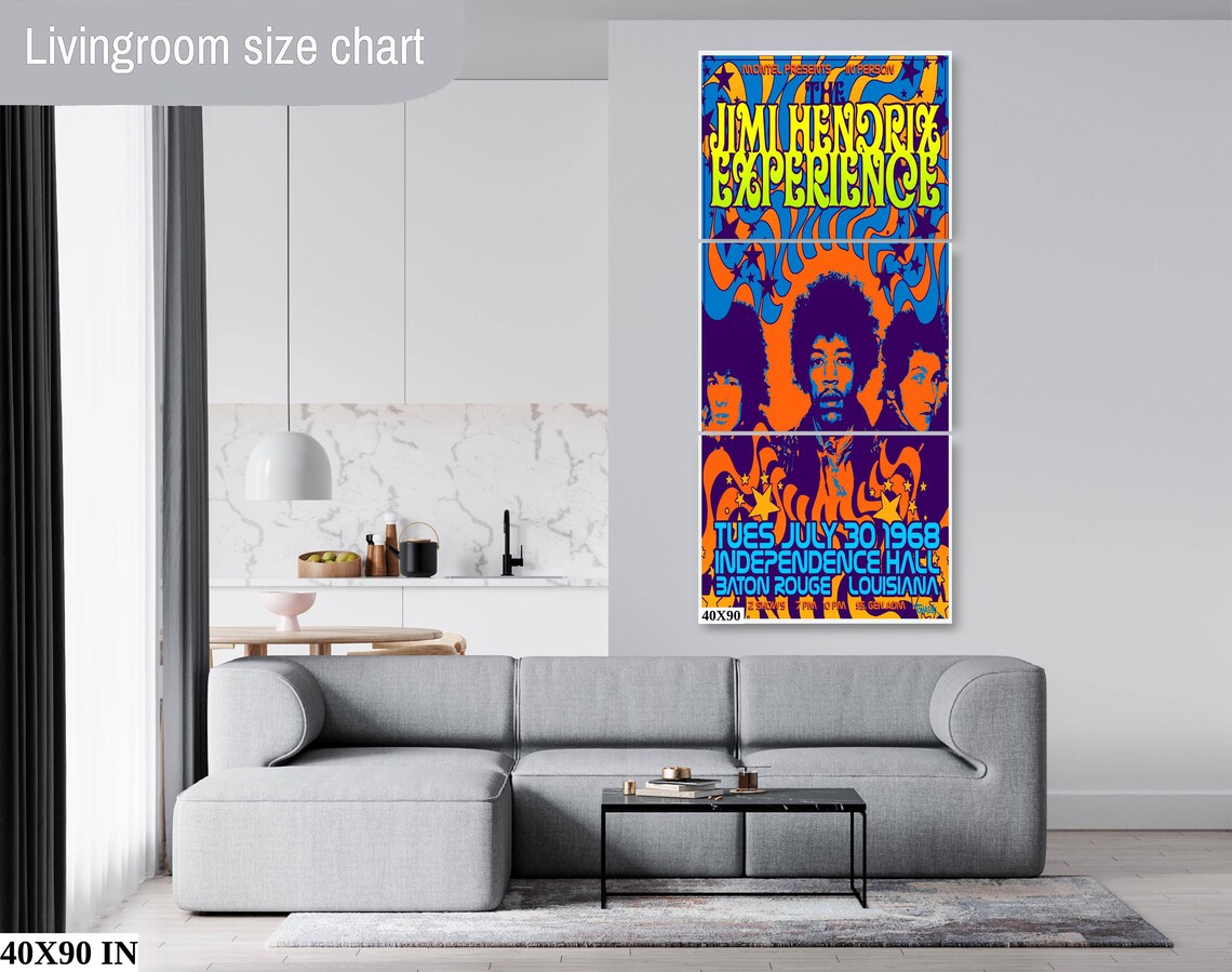 Jimi Hendrix July 30, 1968 - Etsy