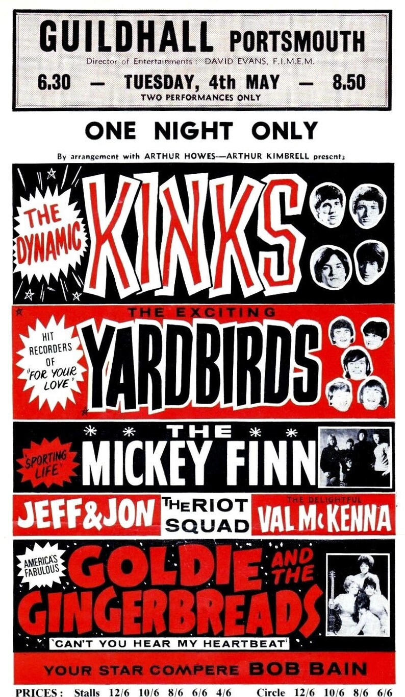 Kinks - Guildhall Portsmouth - Etsy