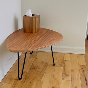 Reclaimed Wood Accent Table | Mid Century Modern | Living Room Bedroom ...