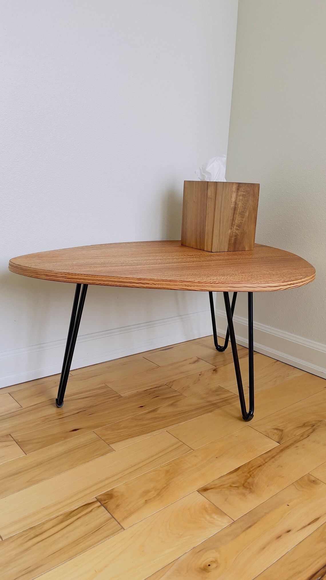 Reclaimed Wood Accent Table | Mid Century Modern | Living Room Bedroom ...