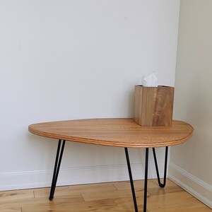 Reclaimed Wood Accent Table | Mid Century Modern | Living Room Bedroom ...