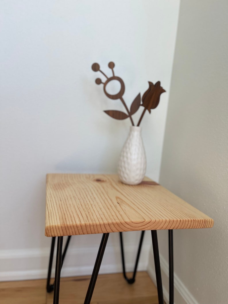 Light Pine, Wood, Accent, Stand, Table - Etsy