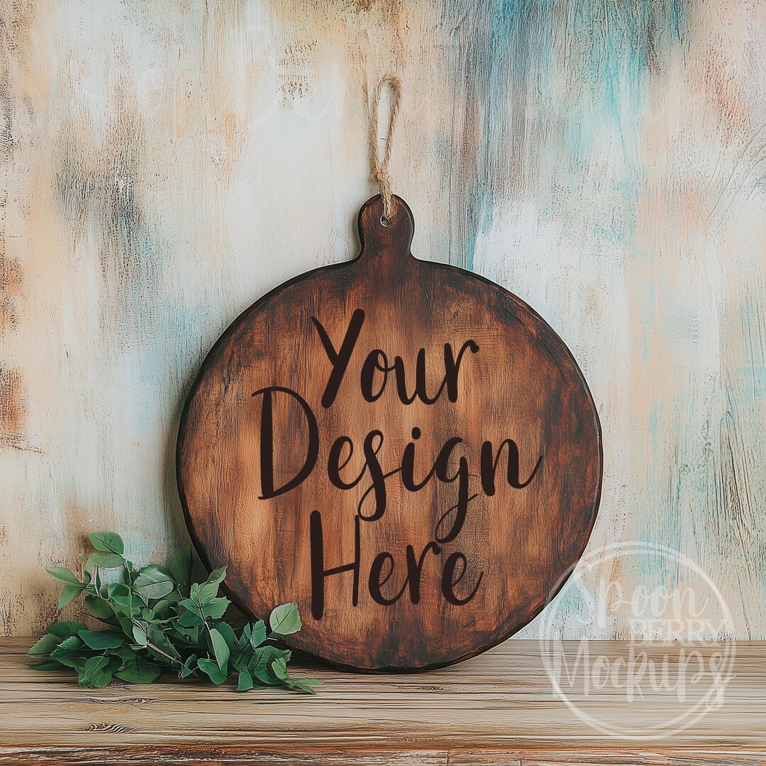 Wooden Pizza Board Mockup, Design Display Sell Photo, Blank Board Mock ...