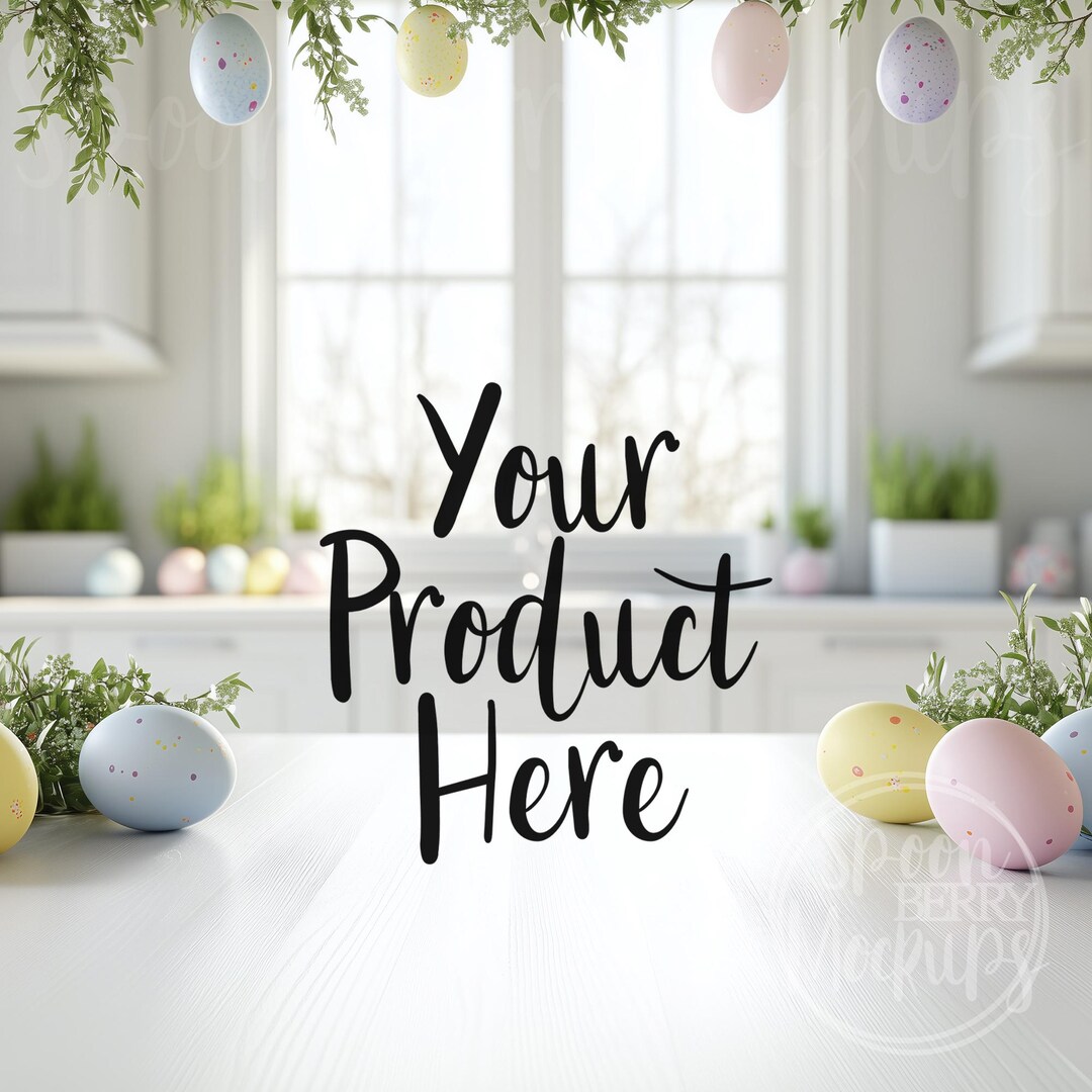 Easter Product Backdrop Mockup, Insert Your Item Background Display ...