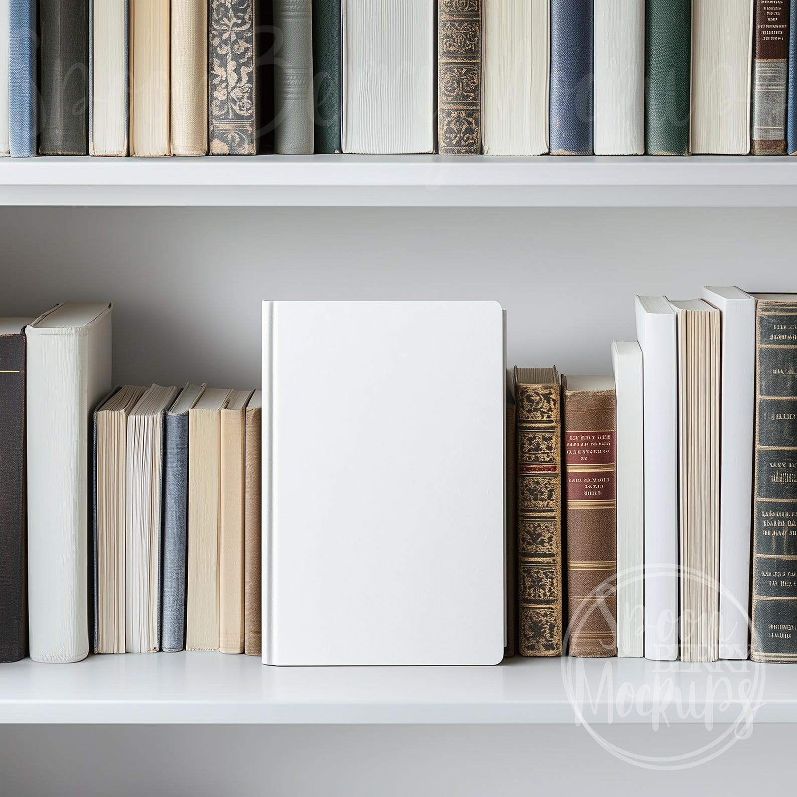 Book Cover Mockup, Design Display Sell Photo, White Journal Mockup ...
