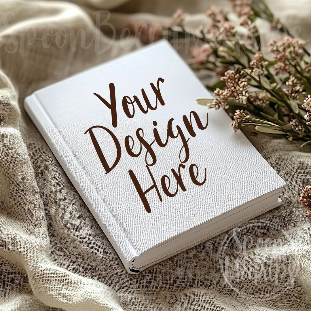 Diary Mockup, Blank White Mock Up, Instant Digital Download Template ...