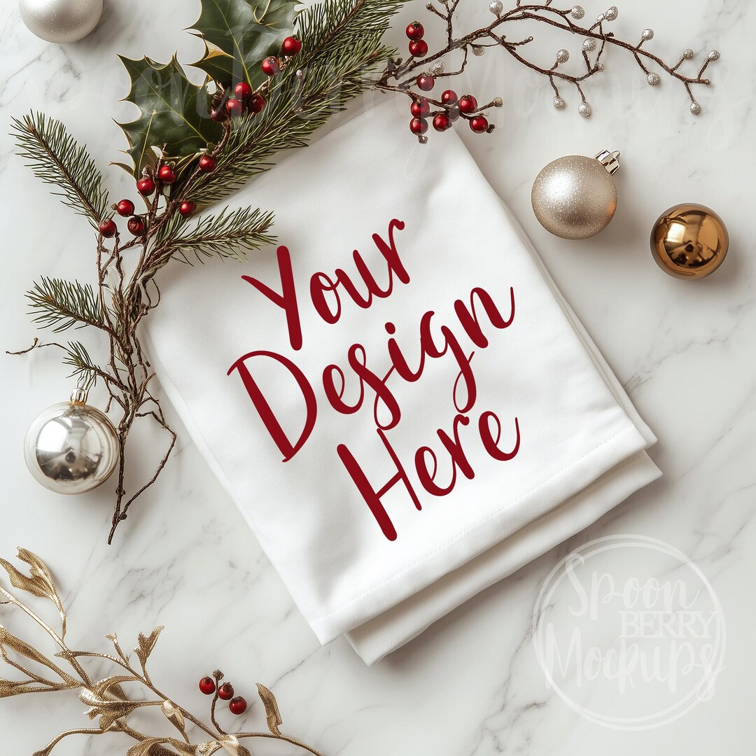 Cloth Napkin Mockup, Blank White Mock up Instant Digital Download Stock ...