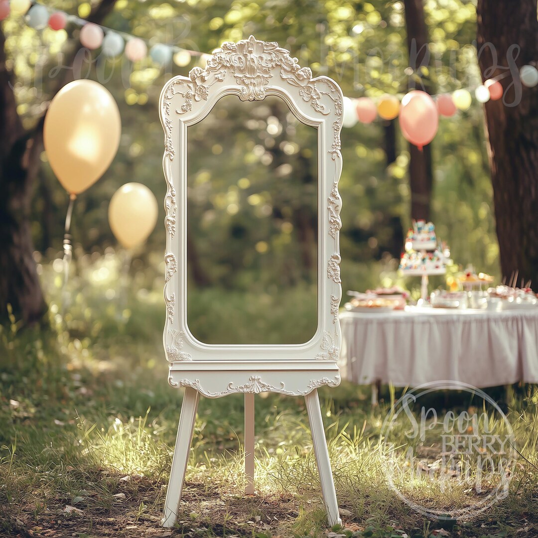 Mirror Mockup, Party Blank White Mirror Mock Up, Instant Digital ...