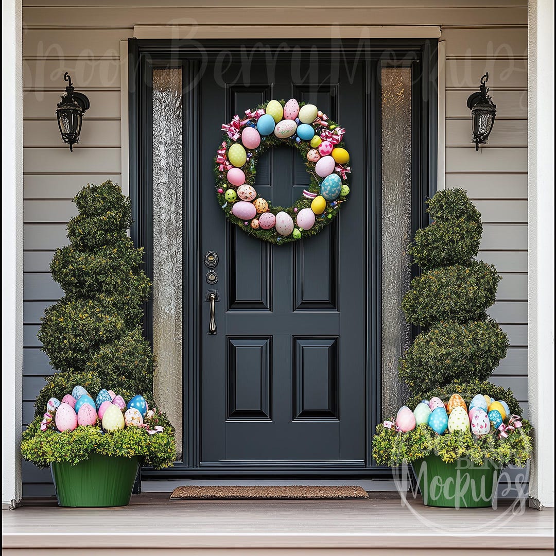 Door Mockup, Product Display Sell Photo Shot, Blank Front Door Mockup ...