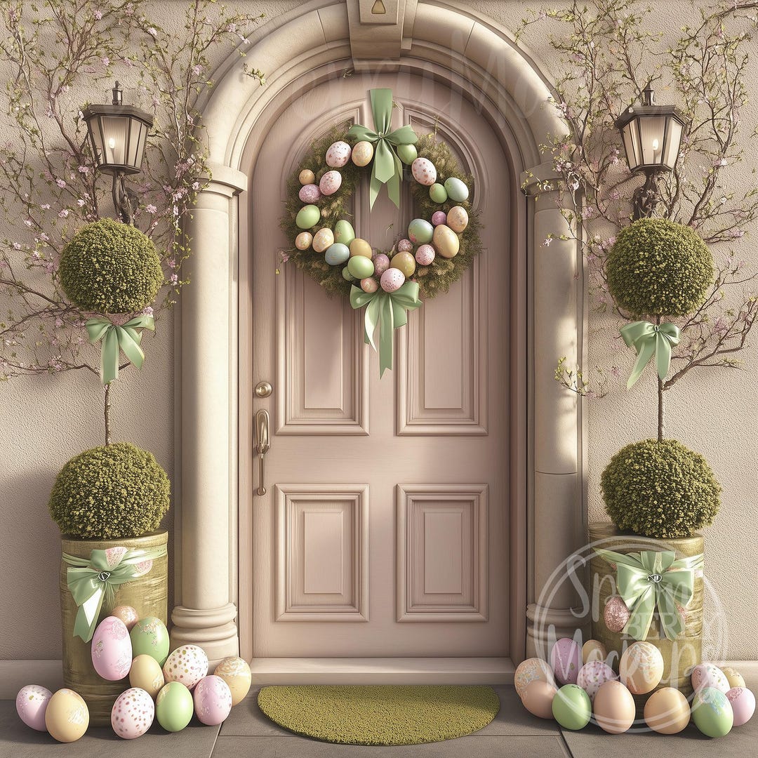 Door Mockup, Product Display Sell Photo Shot, Blank Front Door Mockup ...
