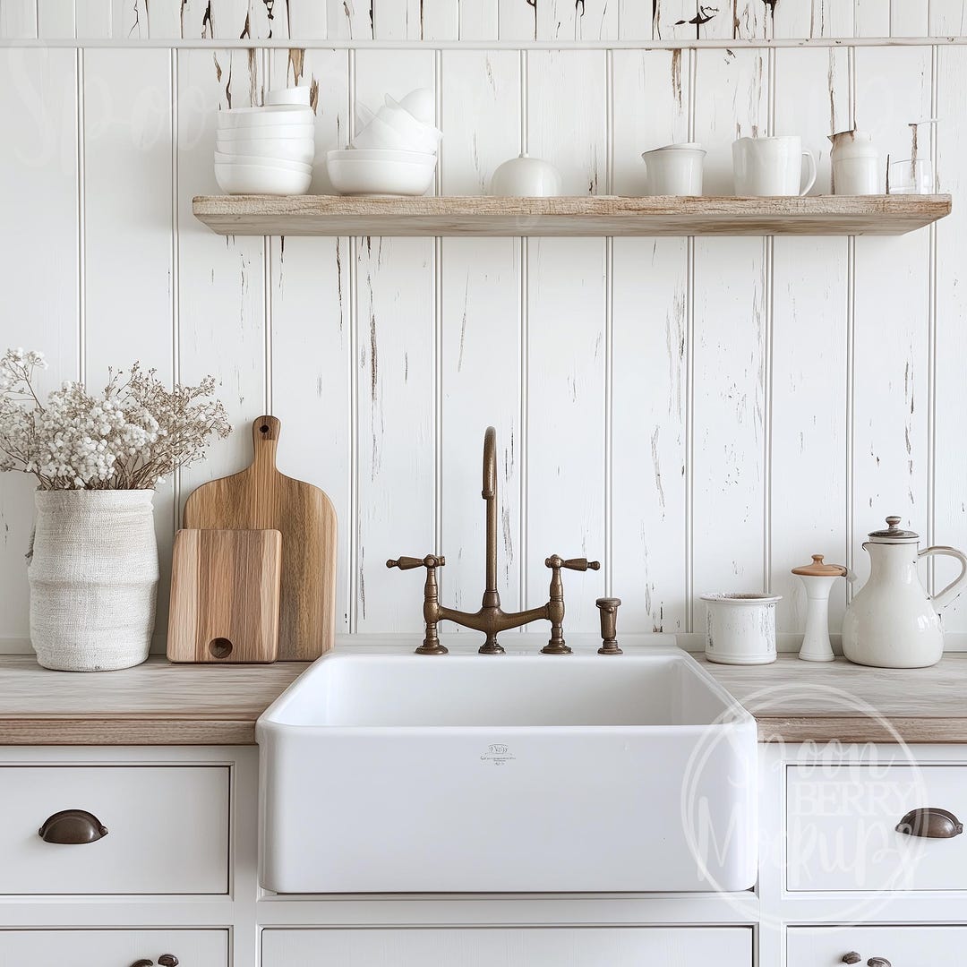 Kitchen Mockup, Blank White Room Mock Up, Instant Digital Download ...