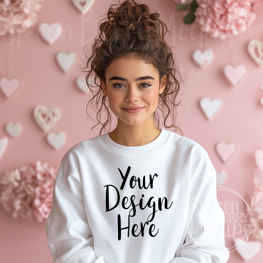 Sweatshirt Mockup, Product Display Sell Photo, Blank White Sweatshirt ...