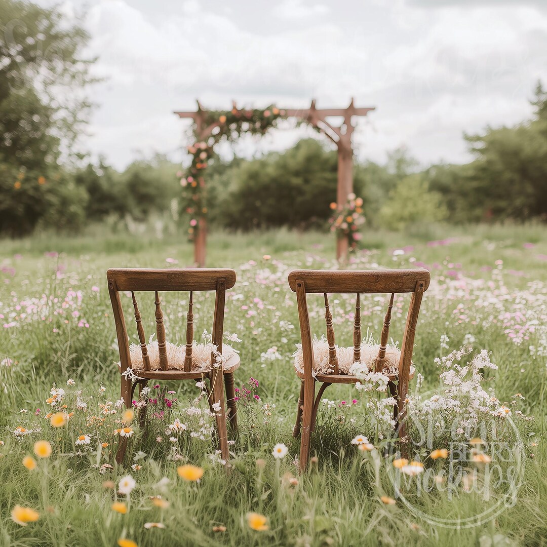 Wedding Wood Chairs Mockup, Blank Rustic Mock Up, Instant Digital ...