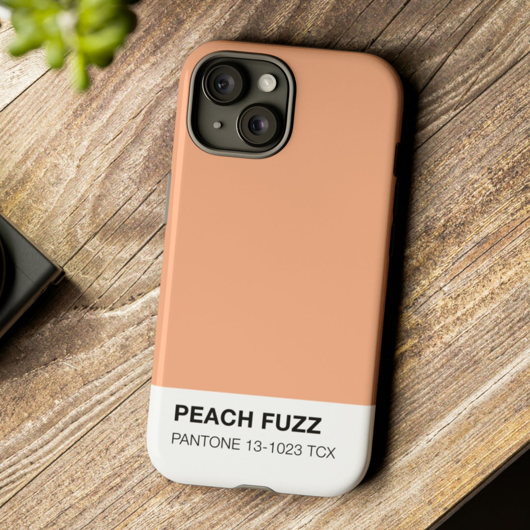 Pantone Phone Case With Color of the Year 2024 Peach Fuzz. Design Gift ...