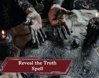 Truth Spell Magic Spell on Vintage Parchment Paper Design - Etsy