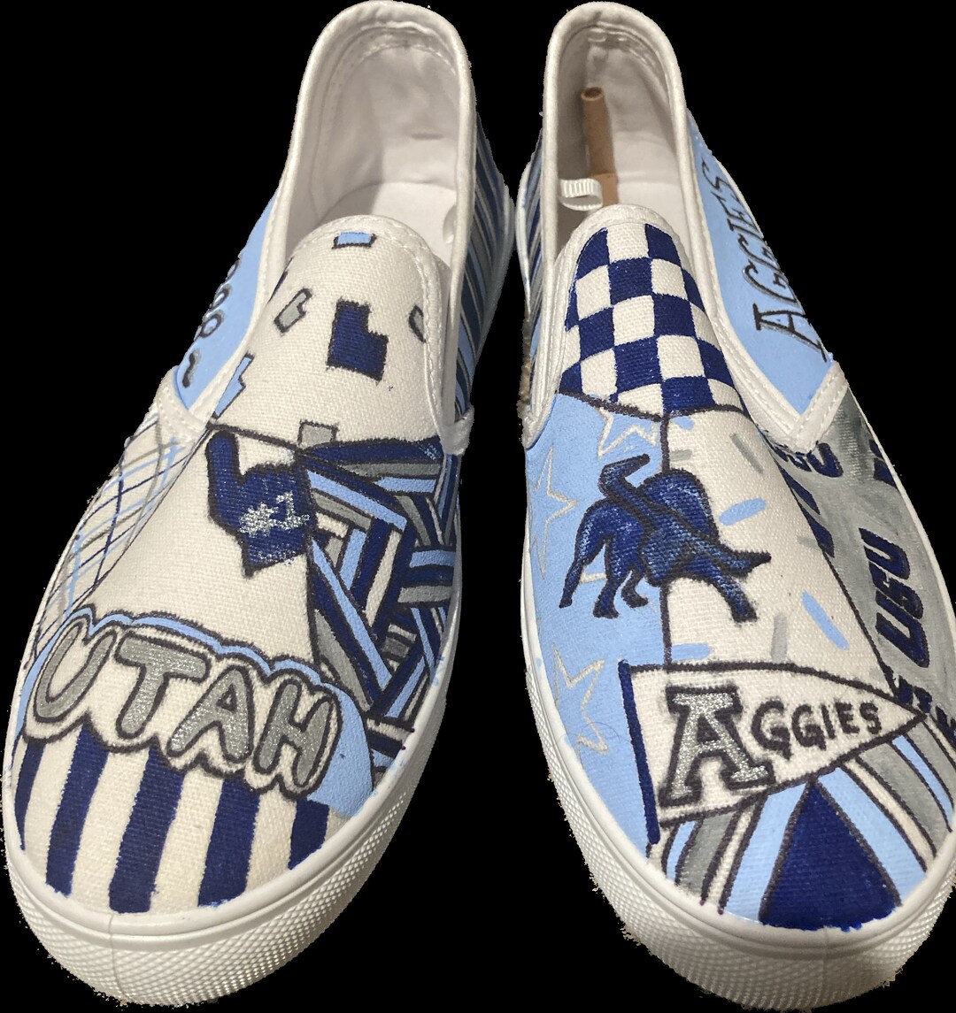 Hand Painted School Spirit Shoes - Etsy