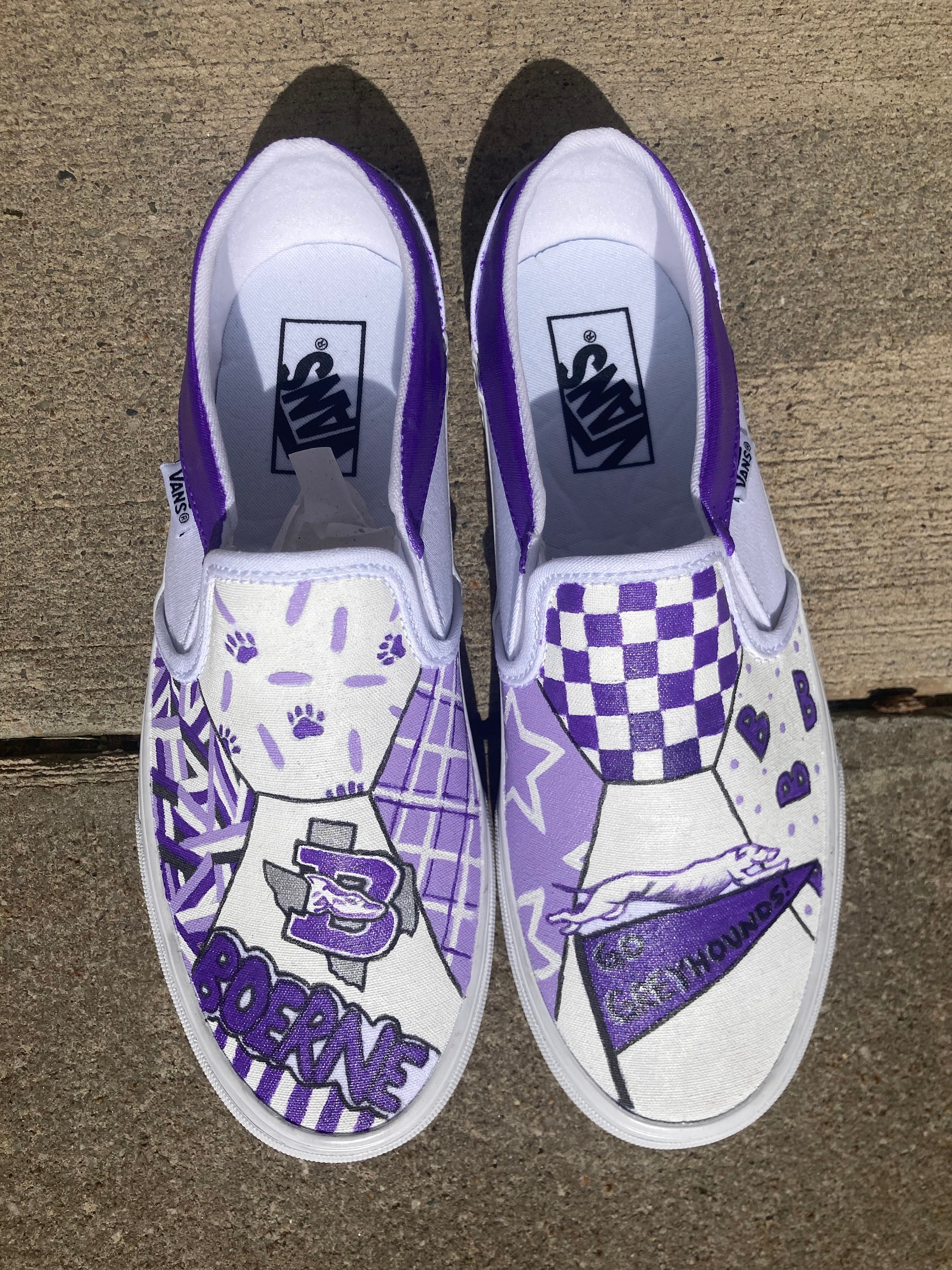 Hand Painted School Spirit Shoes - Etsy