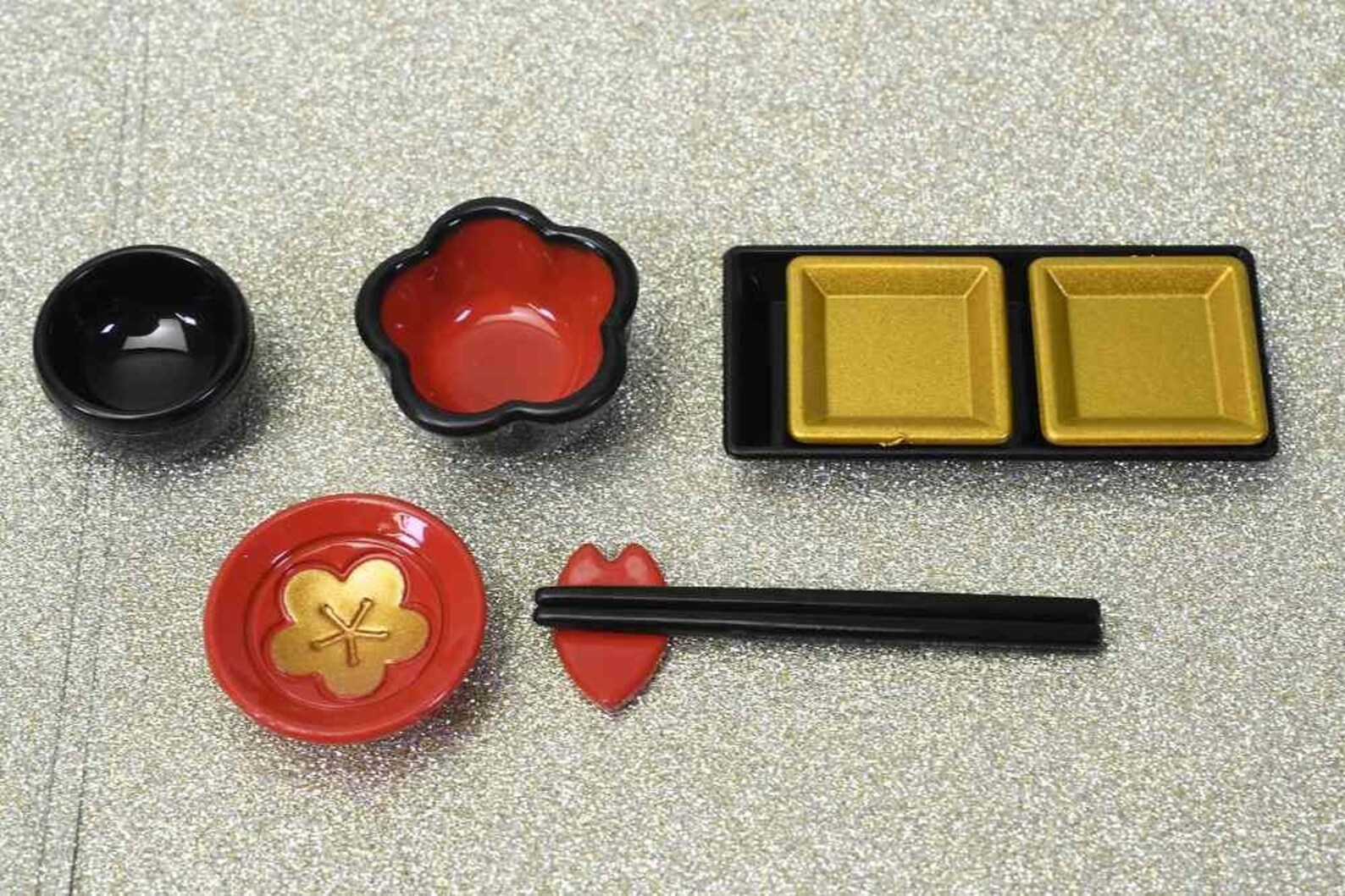 Japanese Tableware Ume to Uguisu All 4 Types Capsule Toy Gacha Gashapon ...
