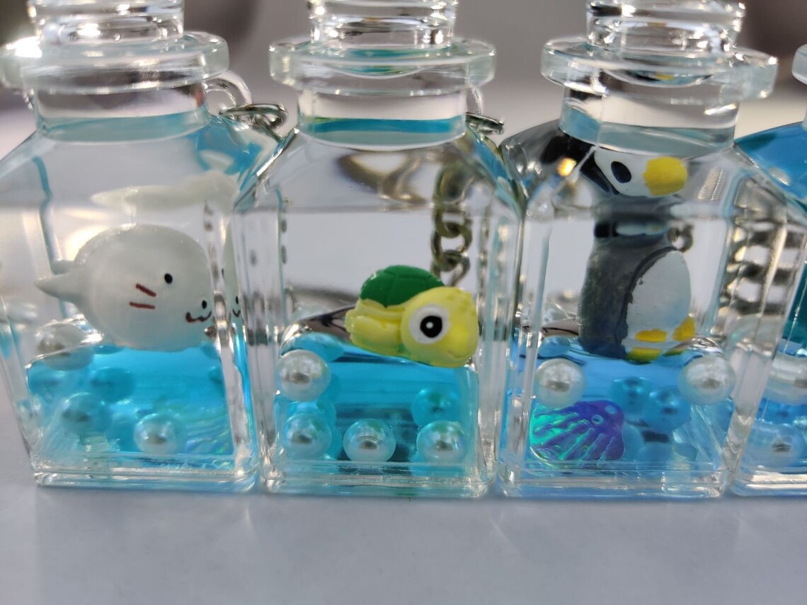 My Bottle Aquarium Keychain All 6 Types Capsule Toy Gacha Gashapon ...