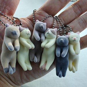 Pinched Cat Mascot Charm All 6 Types Capsule Toy Gacha Gashapon Japan ...