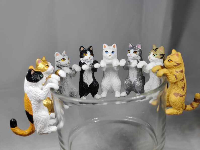 Hang on Cats All 8 Types Capsule Toy Gacha Gashapon Japan Gachareward ...