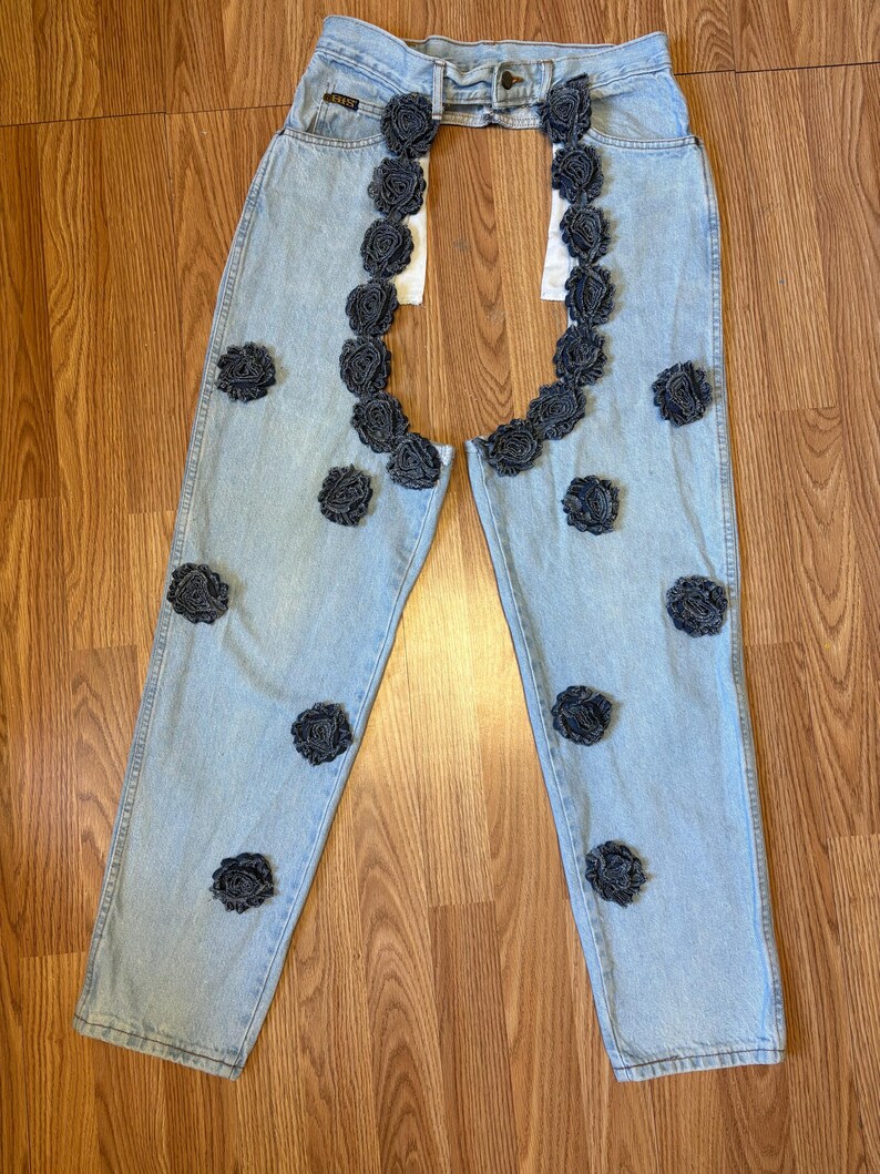 Women’s Denim Chaps, Reworked Jeans, Womens Denim Pants, Cowboy ...