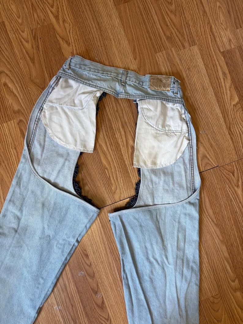 Women’s Denim Chaps, Reworked Jeans, Womens Denim Pants, Cowboy ...