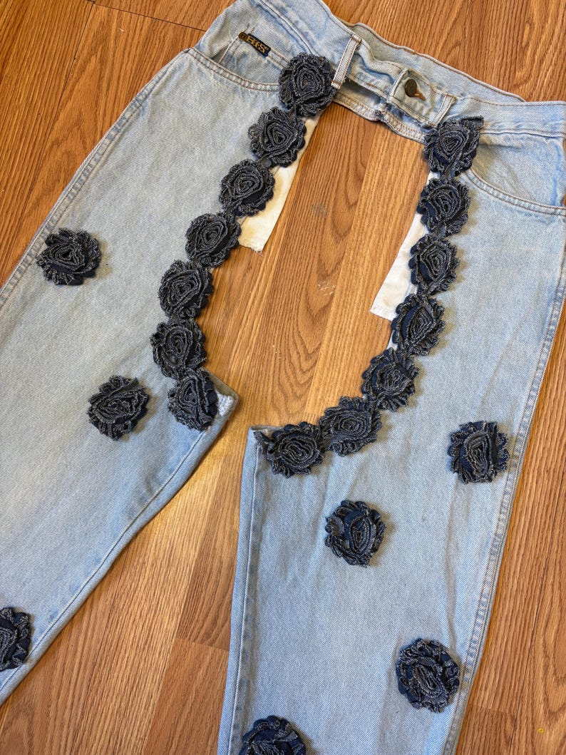 Women’s Denim Chaps, Reworked Jeans, Womens Denim Pants, Cowboy ...