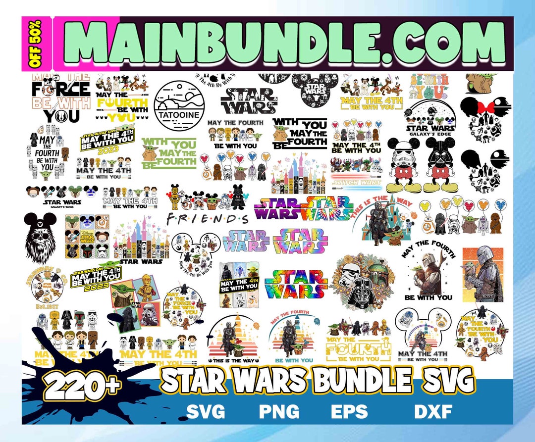Star Wars SVG Bundle Star Wars Files Star Wars Clipart Star - Etsy UK