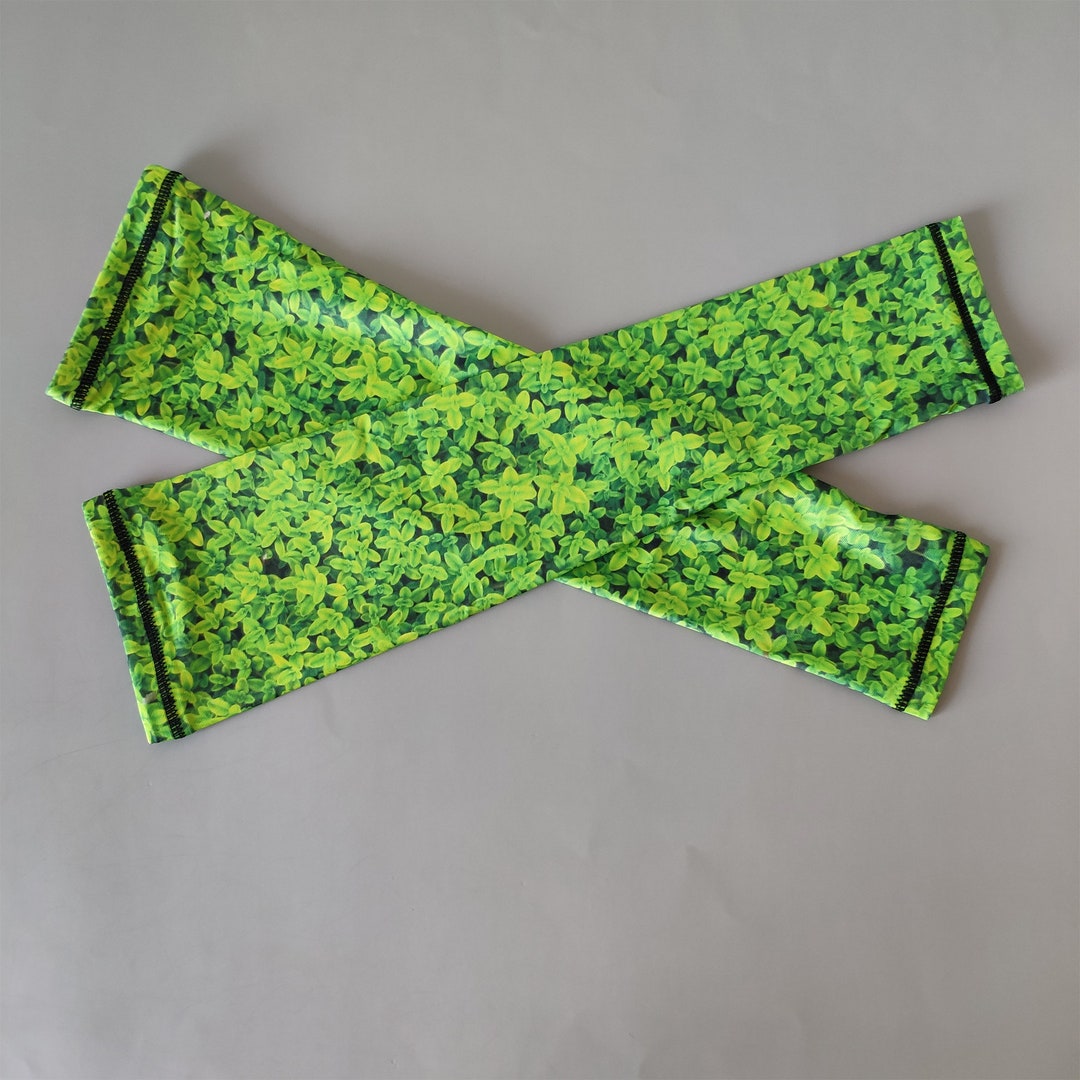 Green Leaf Arm Sleeves, Gardening Arm Wear, Driver Gift, UV Protection ...