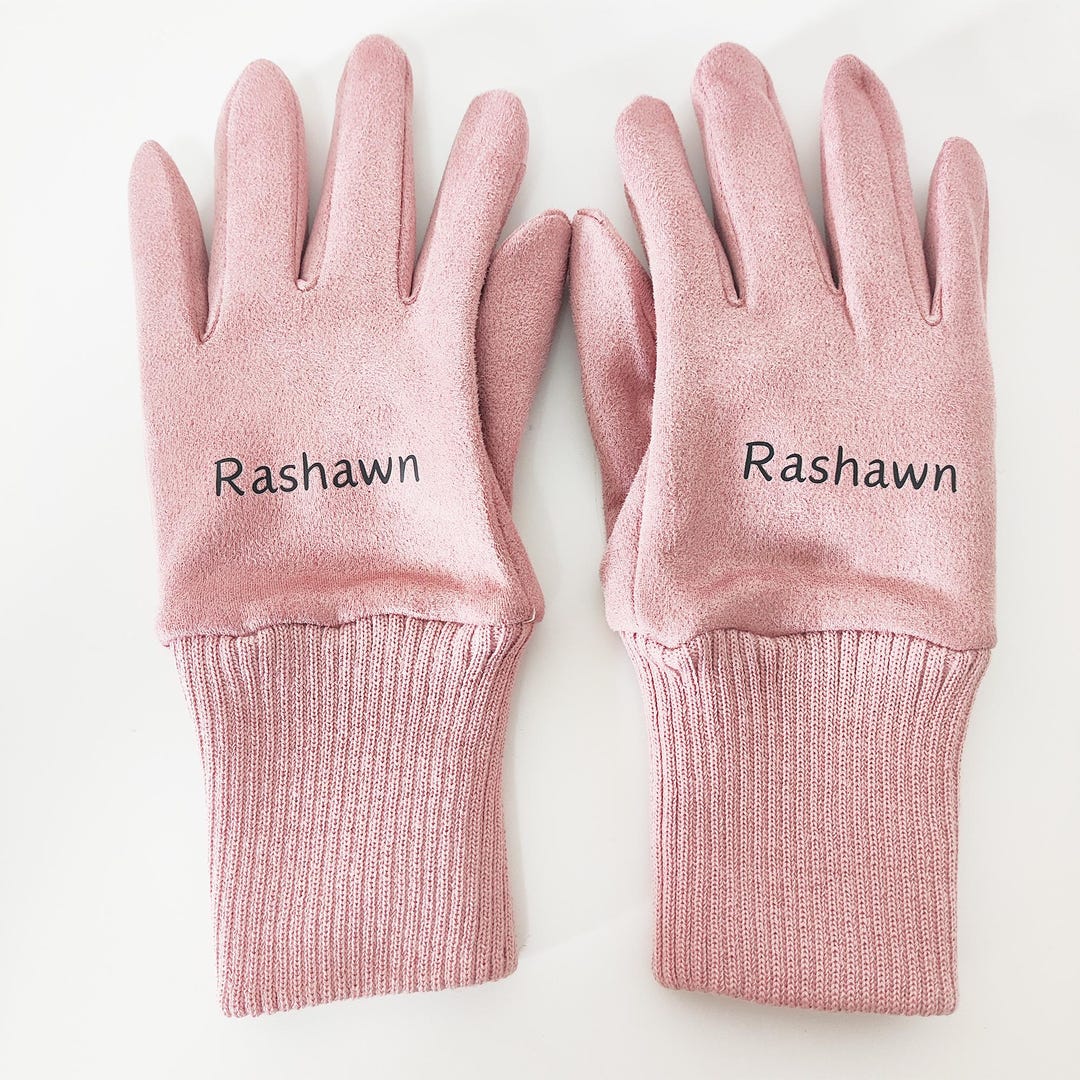 Custom Gloves for Women Men Personalized Name Gloves for Winter Gift of ...