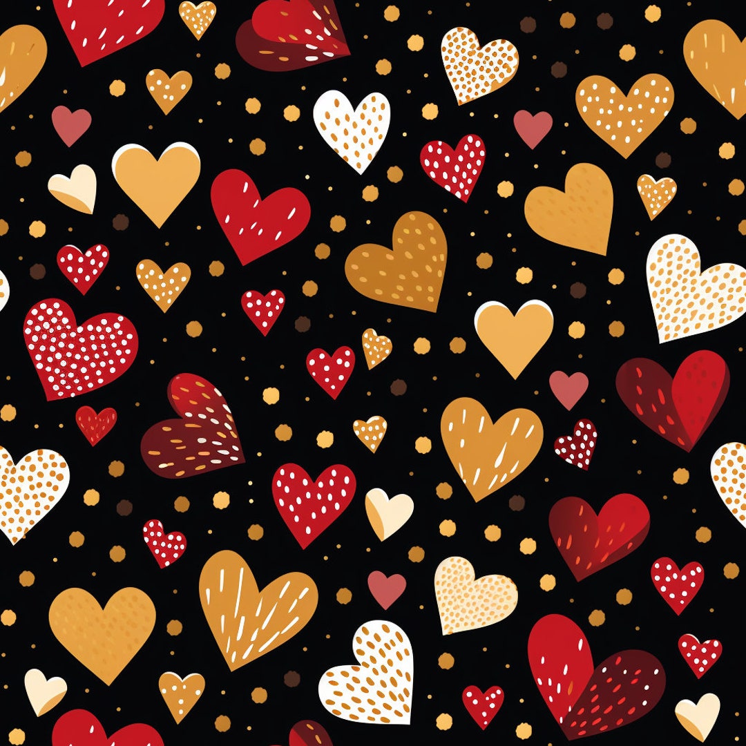 Valentine's Day Heart Pattern #1 - Etsy