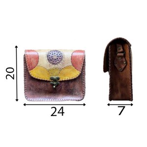Leather Handmade Bag, Colorful Shoulder Bag, Handbag Handmade ...