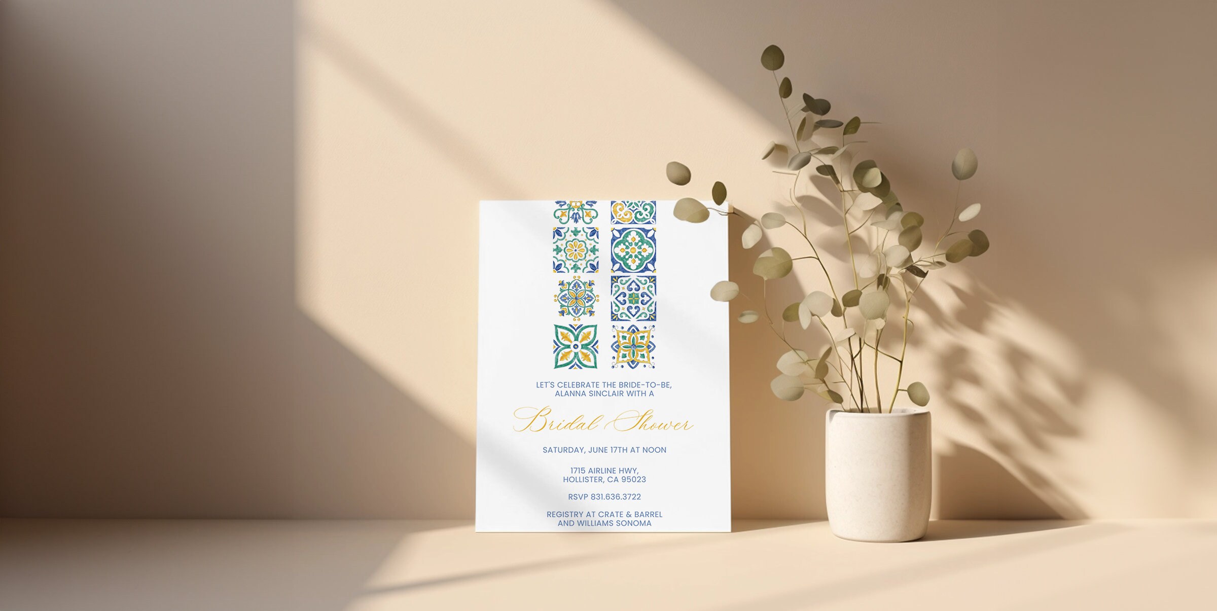 Minimal Single Invitation Mockup, Vertical Stationary Mockup, Wedding ...