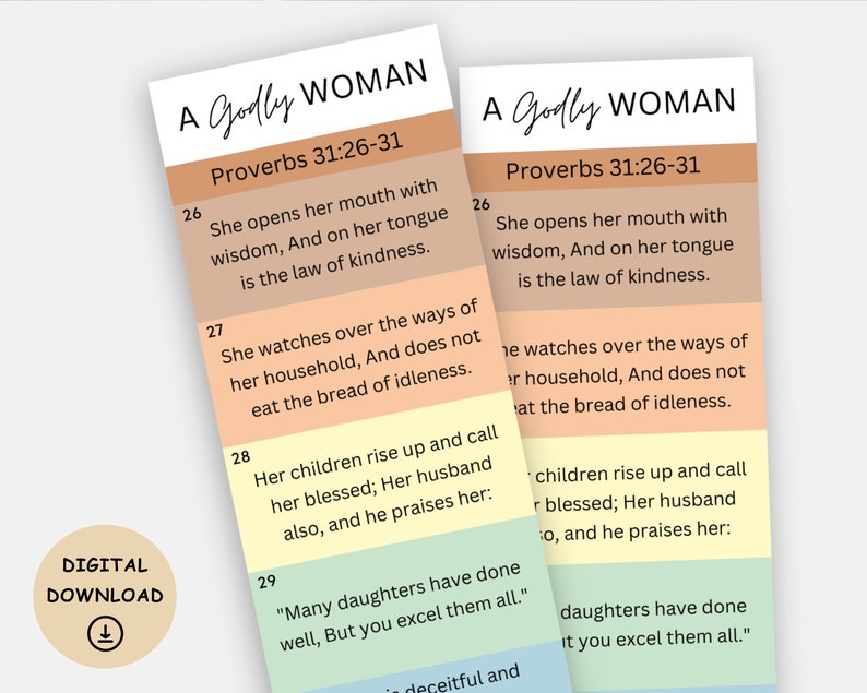 Proverbs 31 Woman Printable, Proverbs 31 Bookmark, Proverbs 31 ...