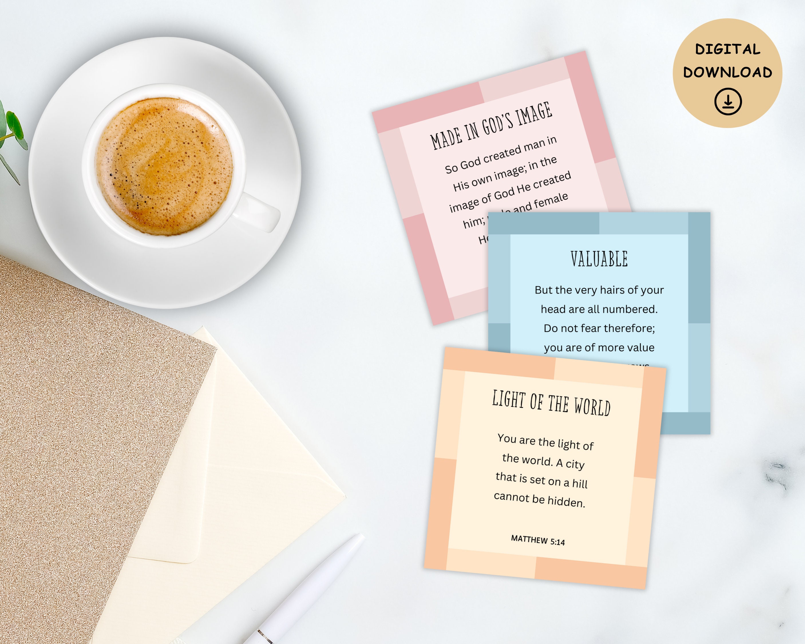 Identity in Christ Printable, Identity in Christ Cards 24, Memory Verse ...