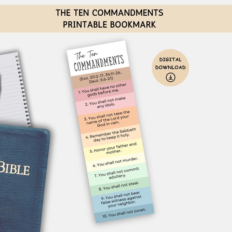 Ten Commandments - Etsy